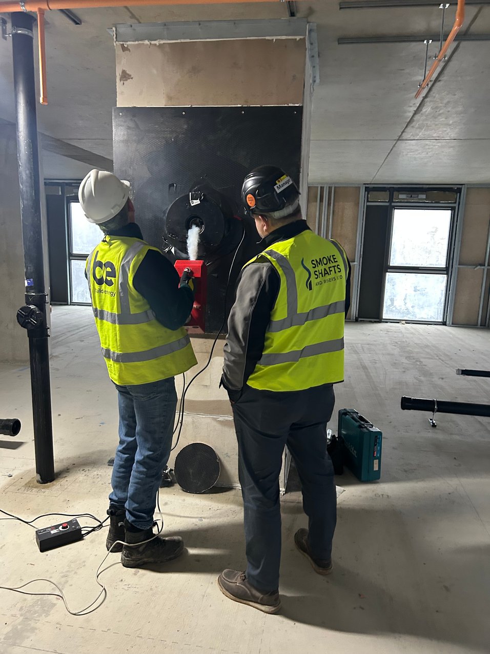 Specshaft passes smoke leakage test on PBSA project in Leeds